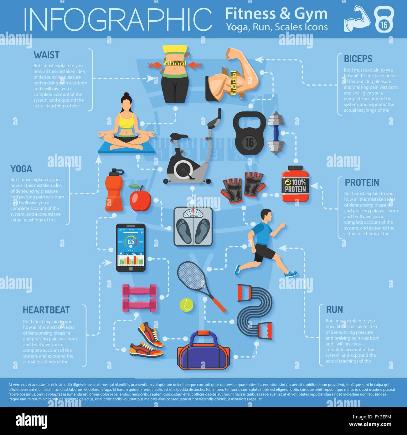 Fitness and Gym Infographics Stock Vector Image & Art - Alamy