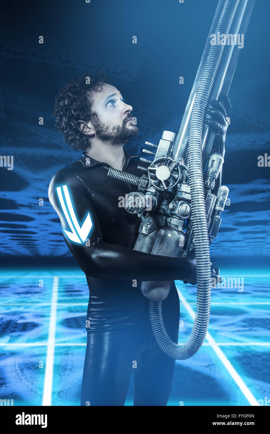 Neon machine gun hi-res stock photography and images - Alamy
