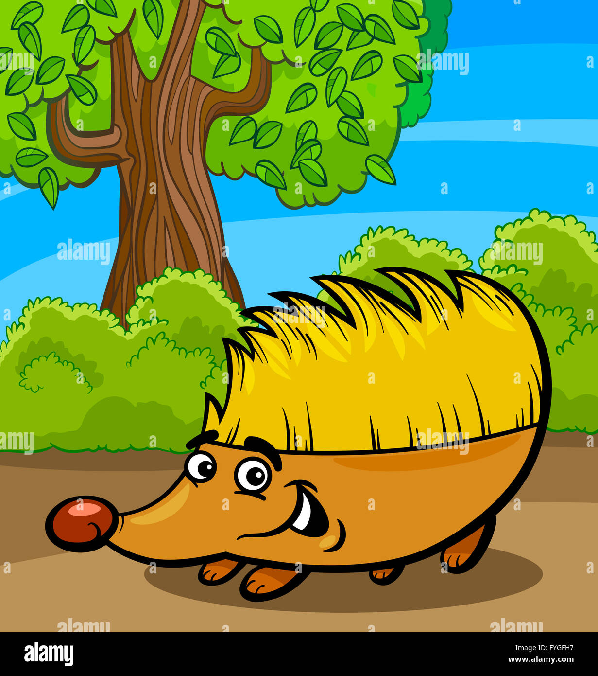 Hedgehog Cartoon High Resolution Stock Photography and Images - Alamy