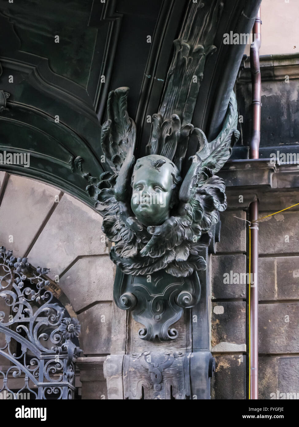 Angel wall sculpture hi-res stock photography and images - Alamy