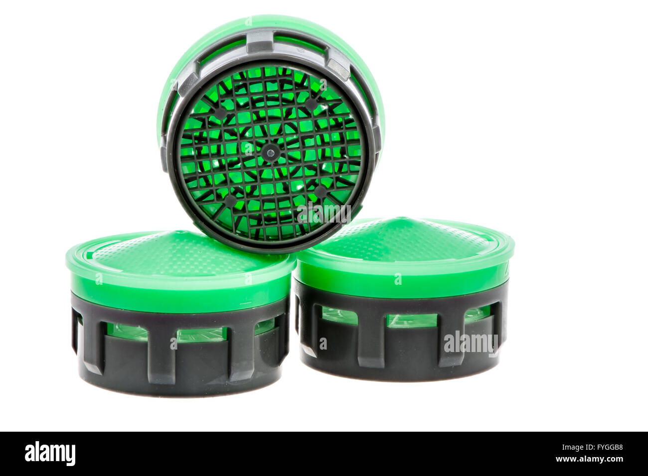 Isolated faucet aerator for saving water Stock Photo - Alamy