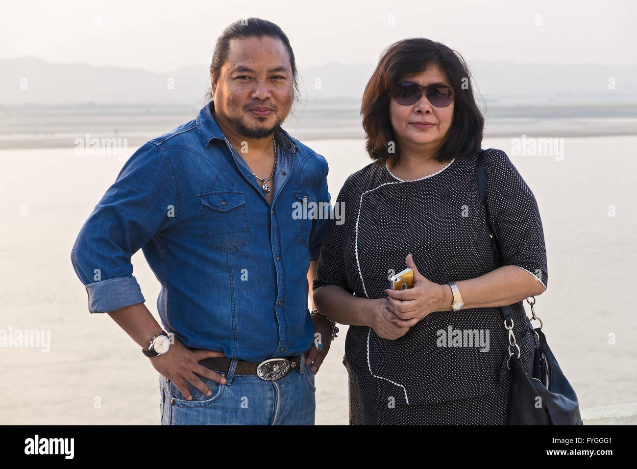 Zaw Win Htut - Burmese rock singer and his wife Stock Photo - Alamy