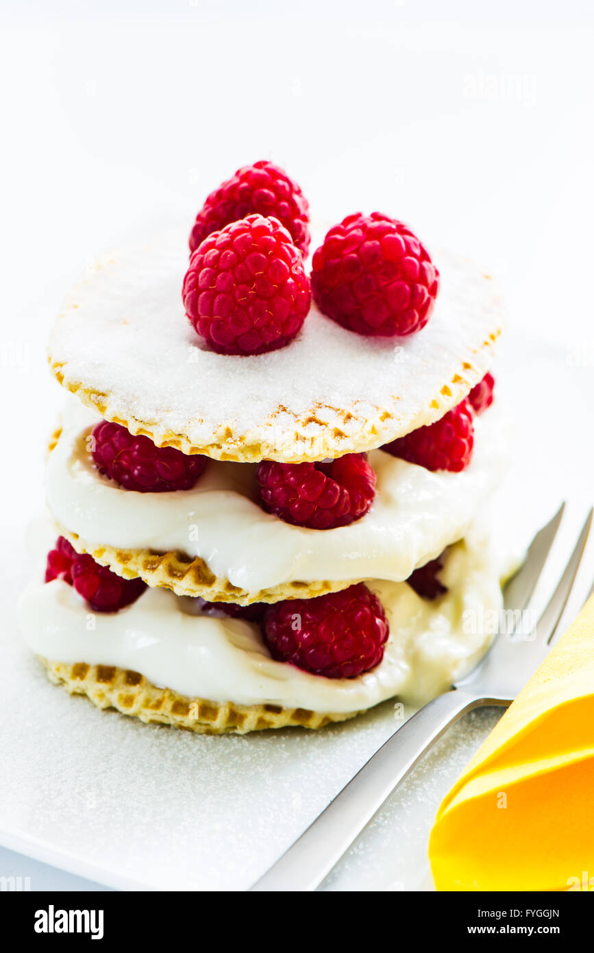 small raspberry cake Stock Photo - Alamy