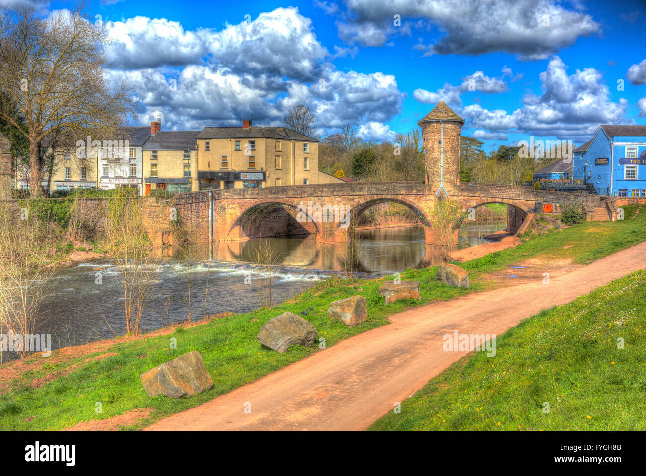 River wye monmouth painting hi-res stock photography and images - Alamy