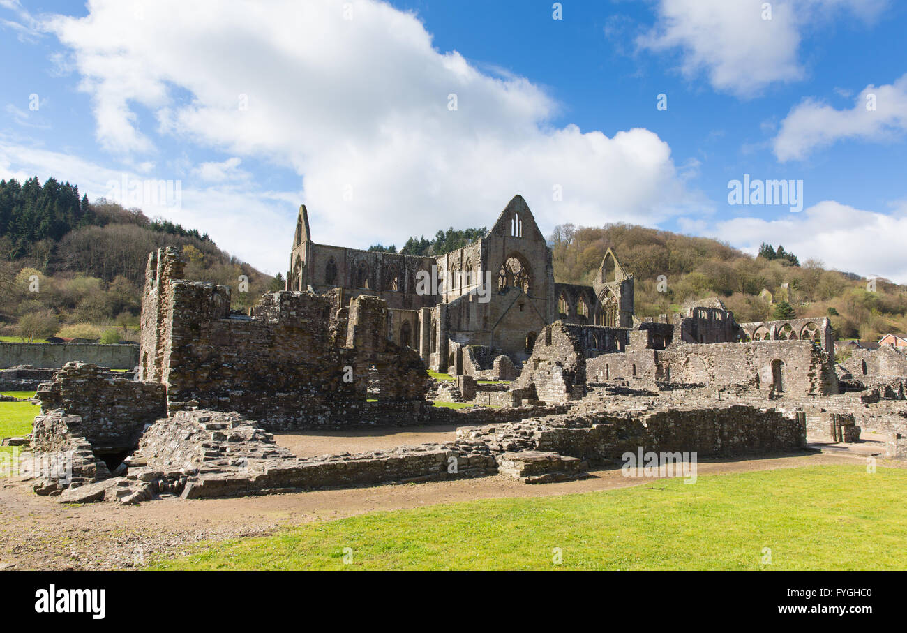 Tintern Abbey Wales UK ruins of Cistercian monastery popular tourist ...