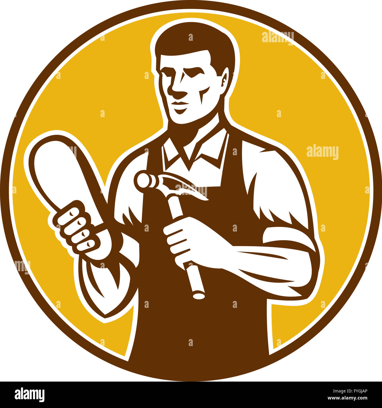 Shoemaker hammer shoe circle hi-res stock photography and images - Alamy