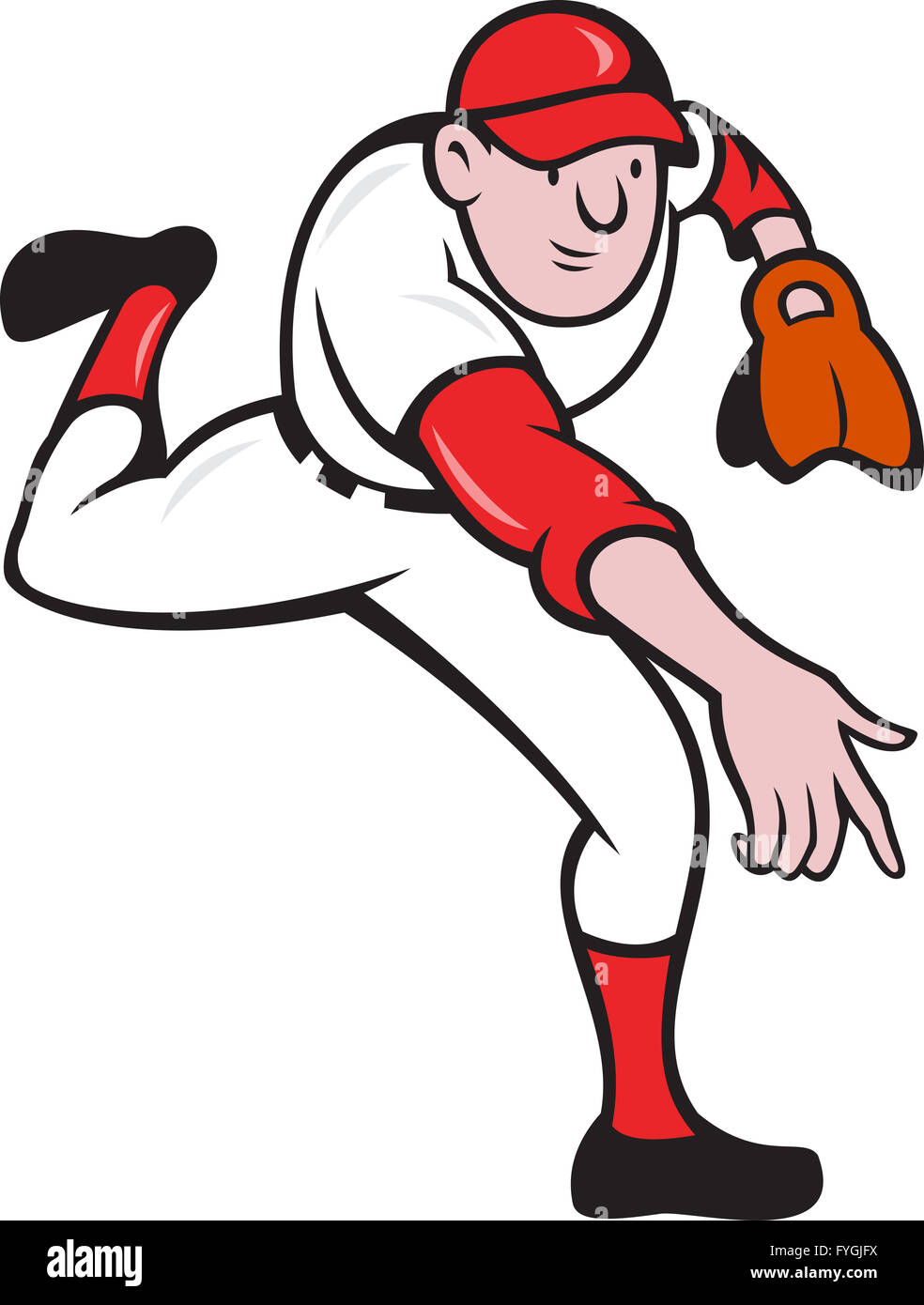 Cartoon pitcher Cut Out Stock Images & Pictures - Alamy