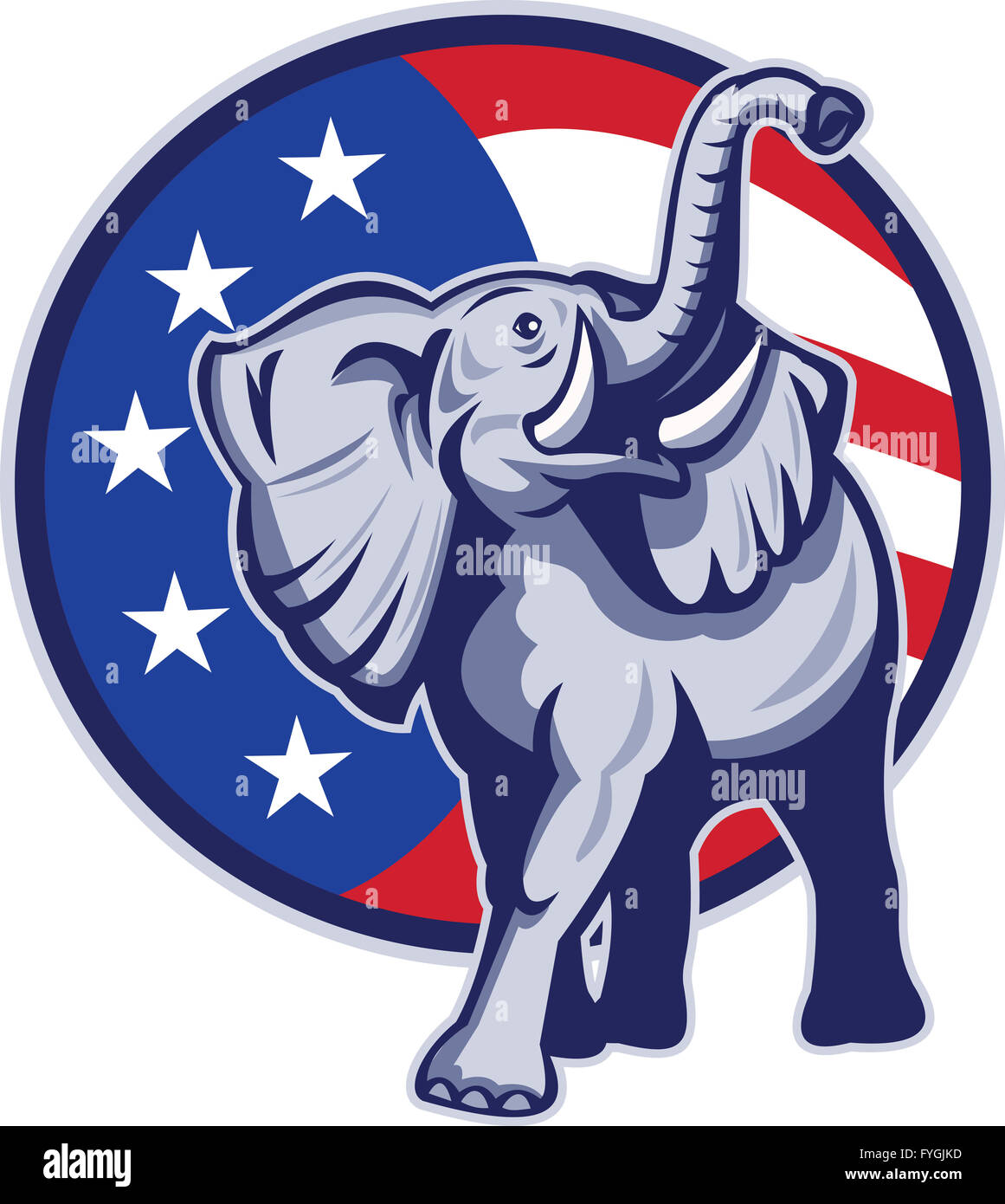Elephant American Flag High Resolution Stock Photography and Images - Alamy
