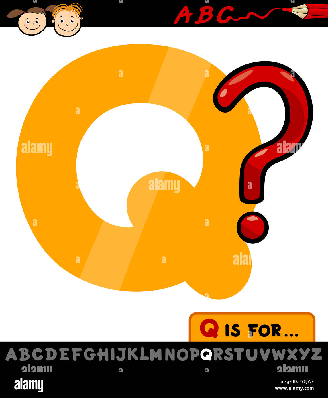 Cartoon Letter Q High Resolution Stock Photography and Images - Alamy
