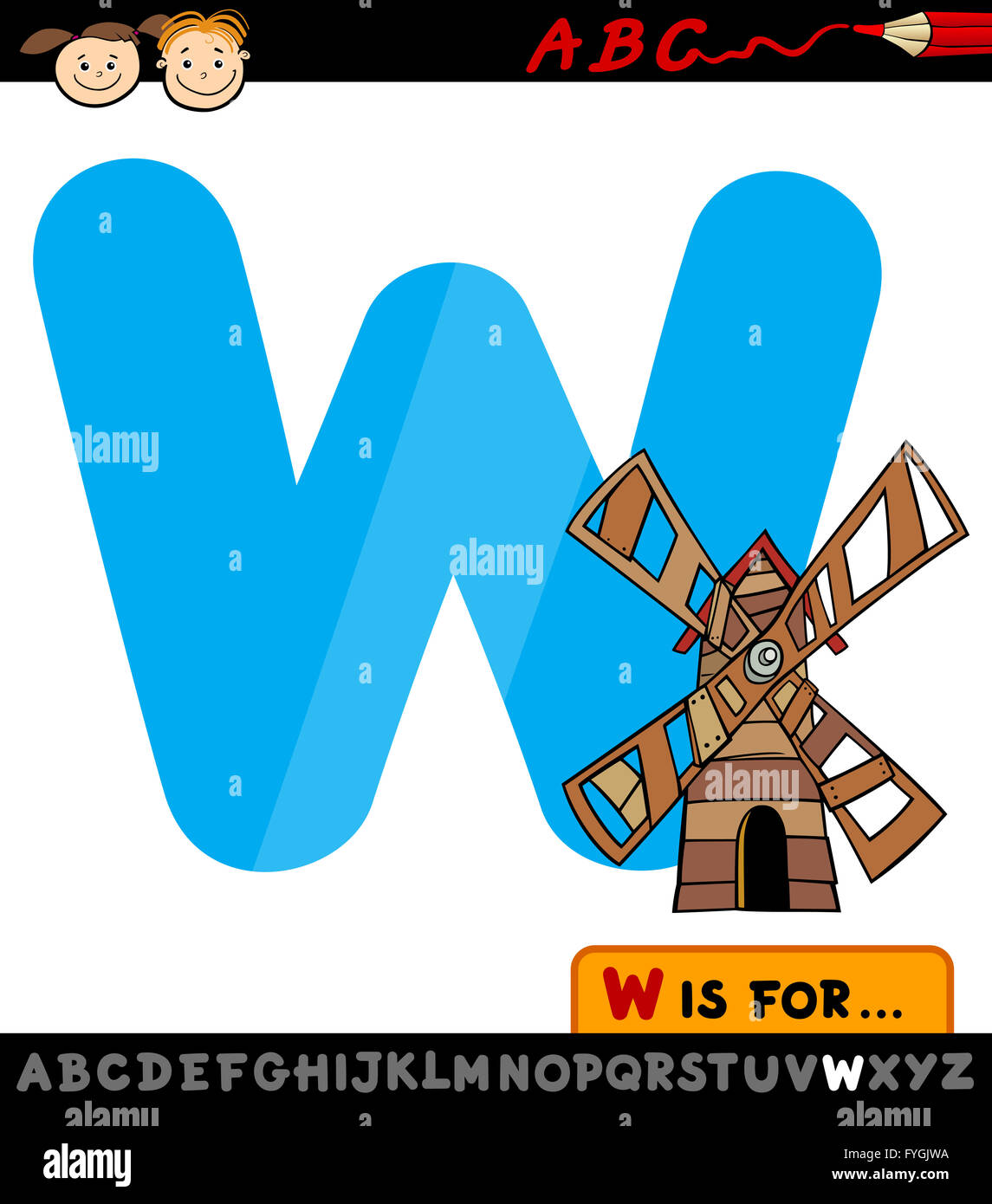 Letter windmill hi-res stock photography and images - Alamy