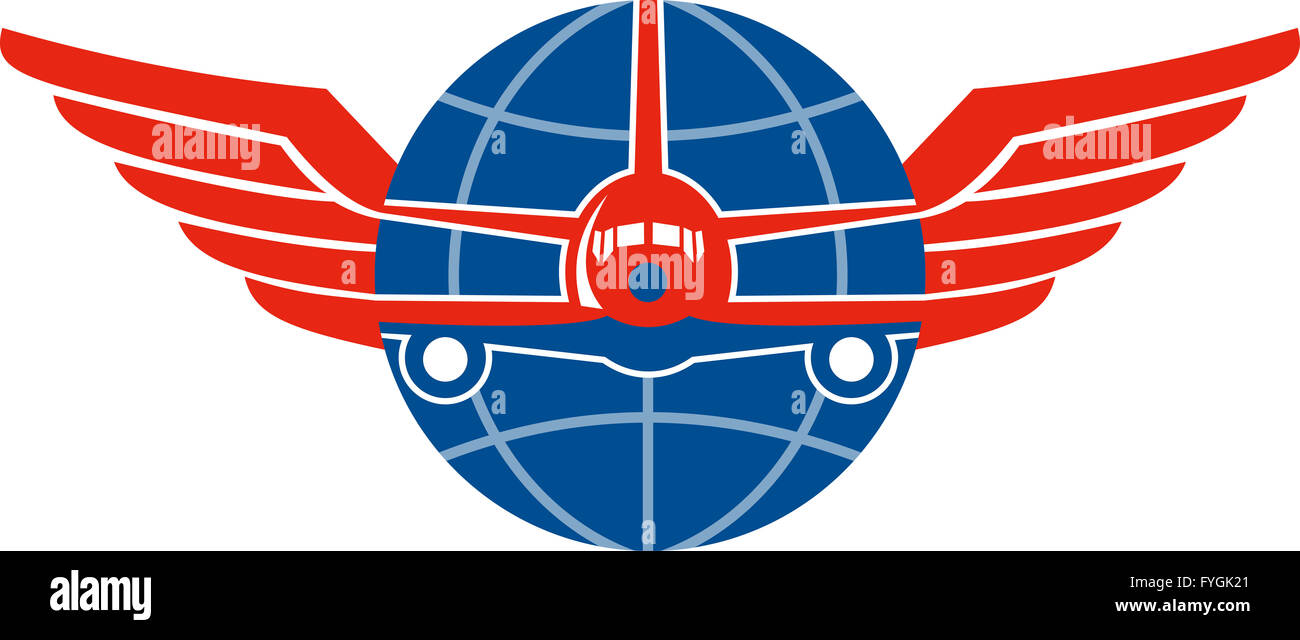 Globe and plane hi-res stock photography and images - Alamy