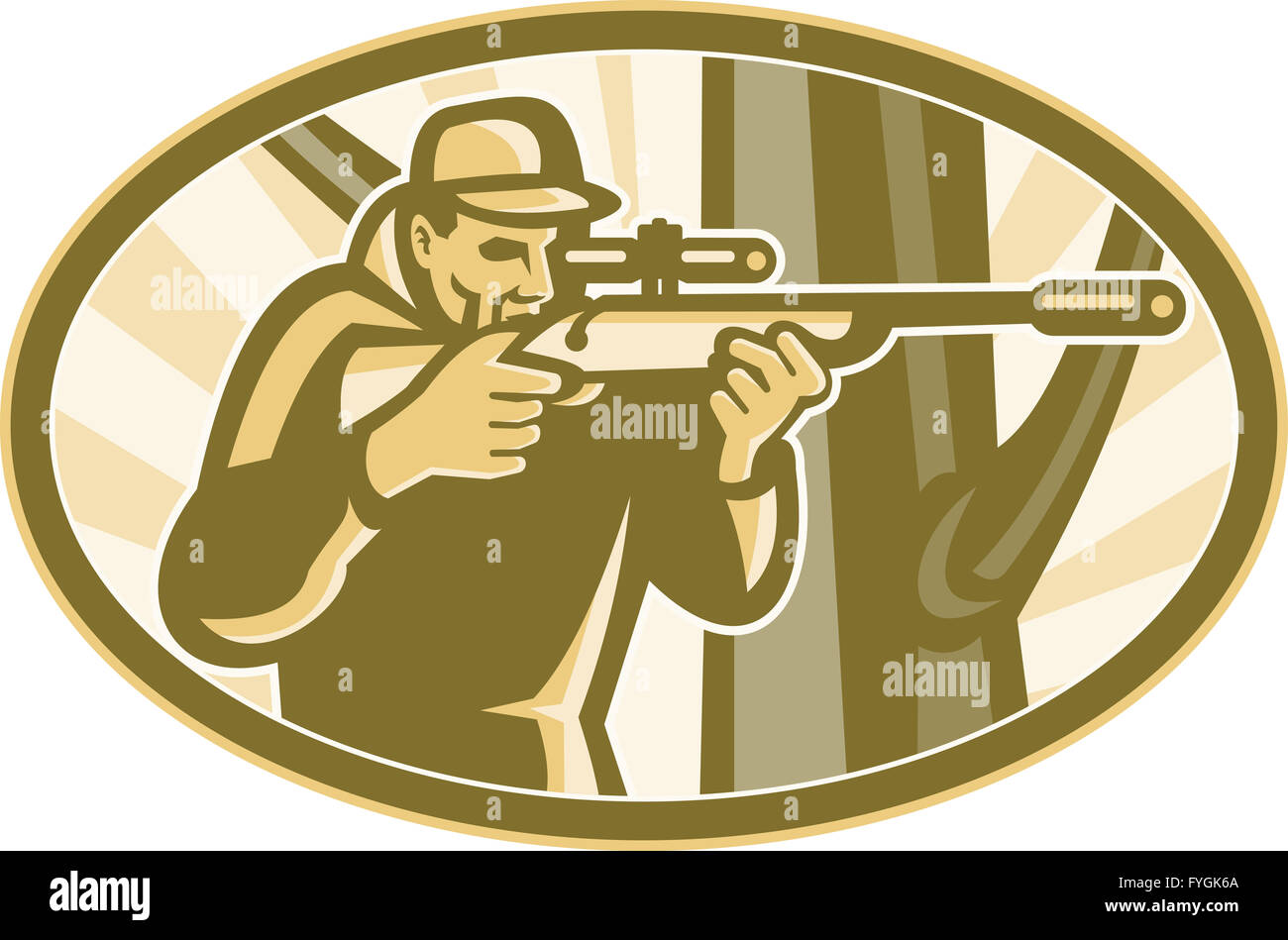 Vertical Musket Pointing From Colonial Times