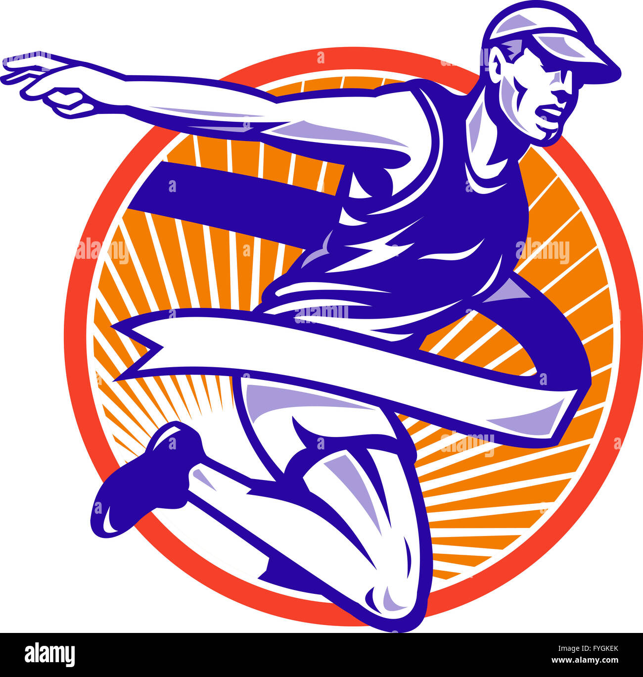 Man retro running not woman hi-res stock photography and images - Alamy