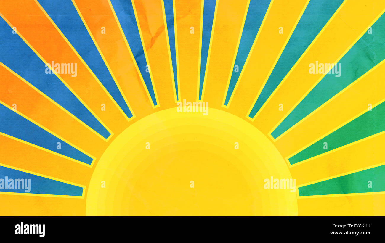 Sunburst graphics hi-res stock photography and images - Alamy