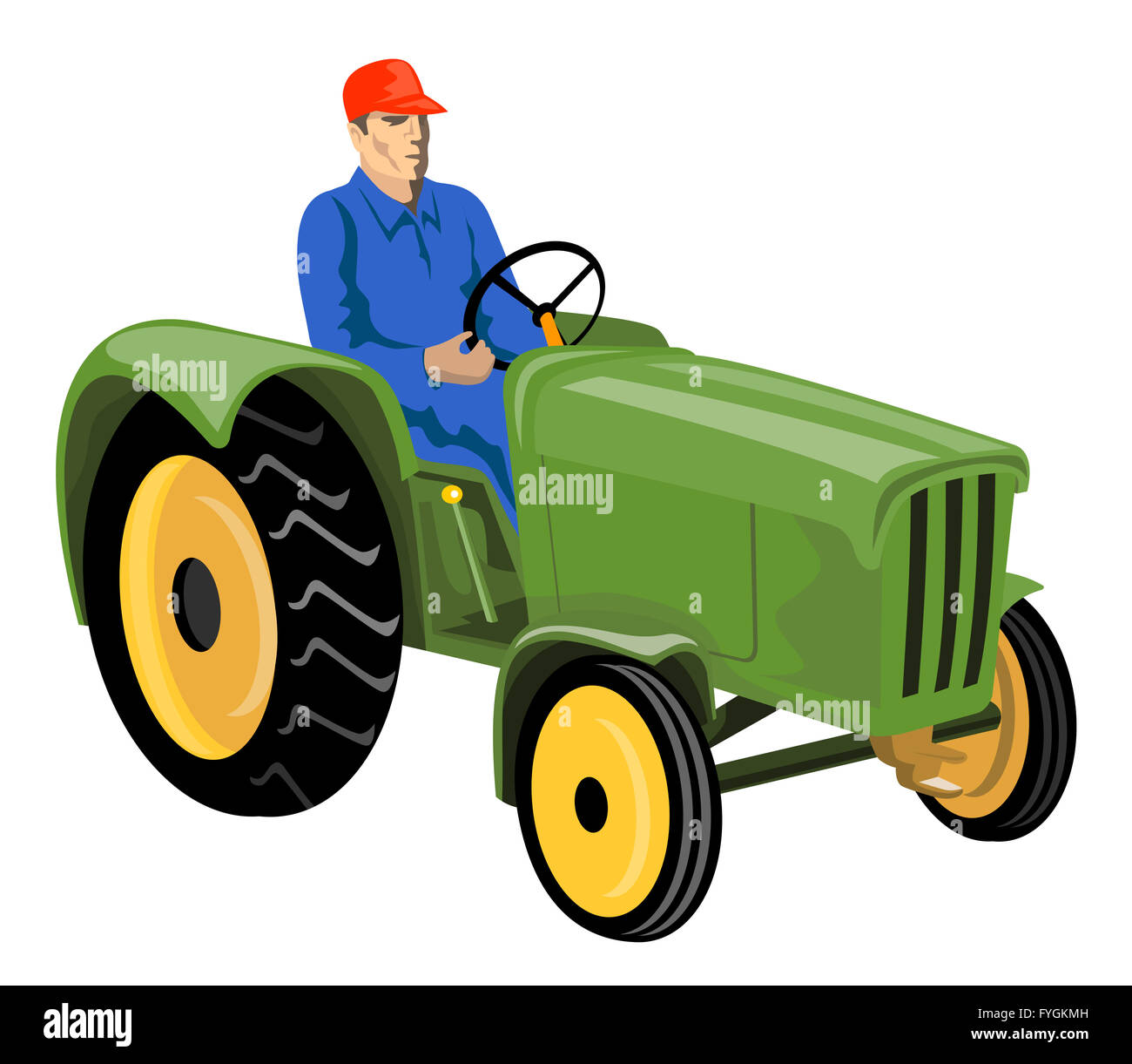 vintage farm tractor Stock Photo - Alamy