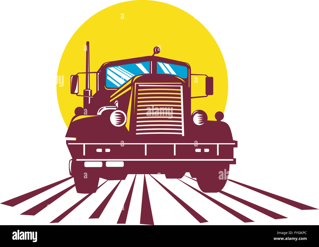 truck container van Stock Photo - Alamy