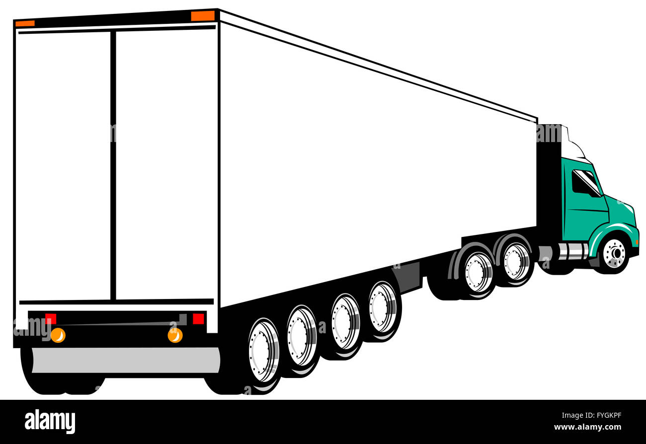 truck container van Stock Photo - Alamy