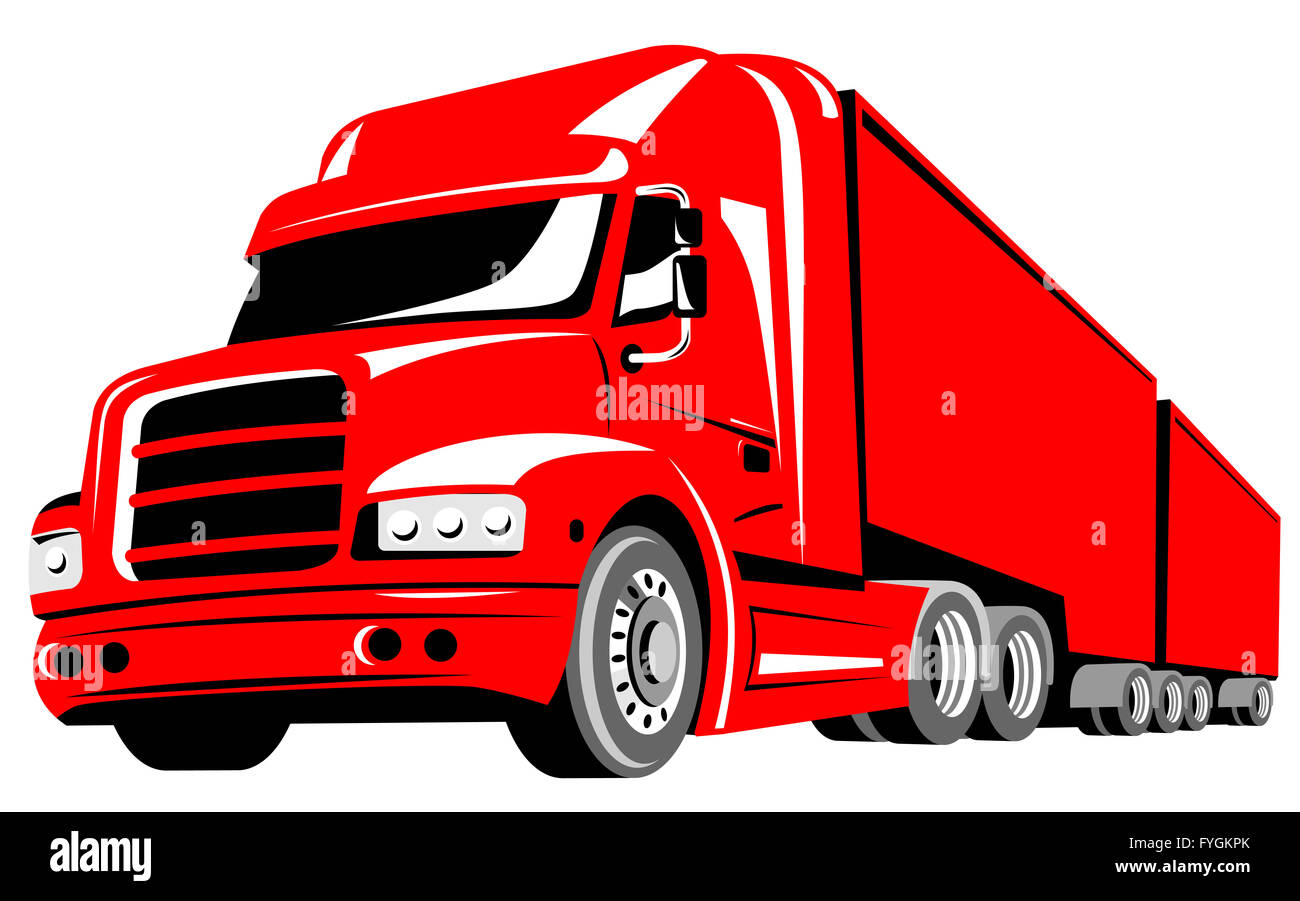 truck container van Stock Photo - Alamy