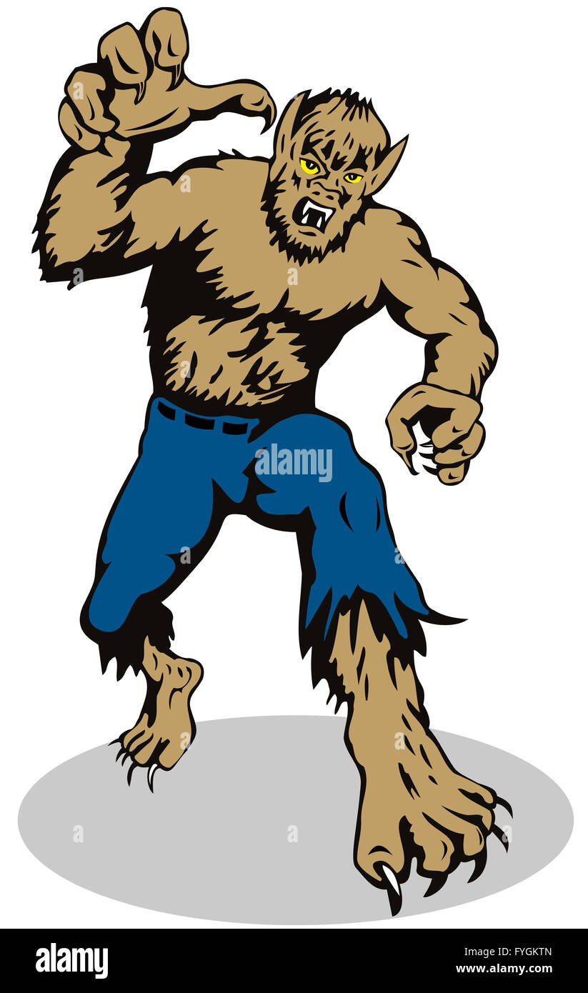 Werewolf attacking hi-res stock photography and images - Alamy