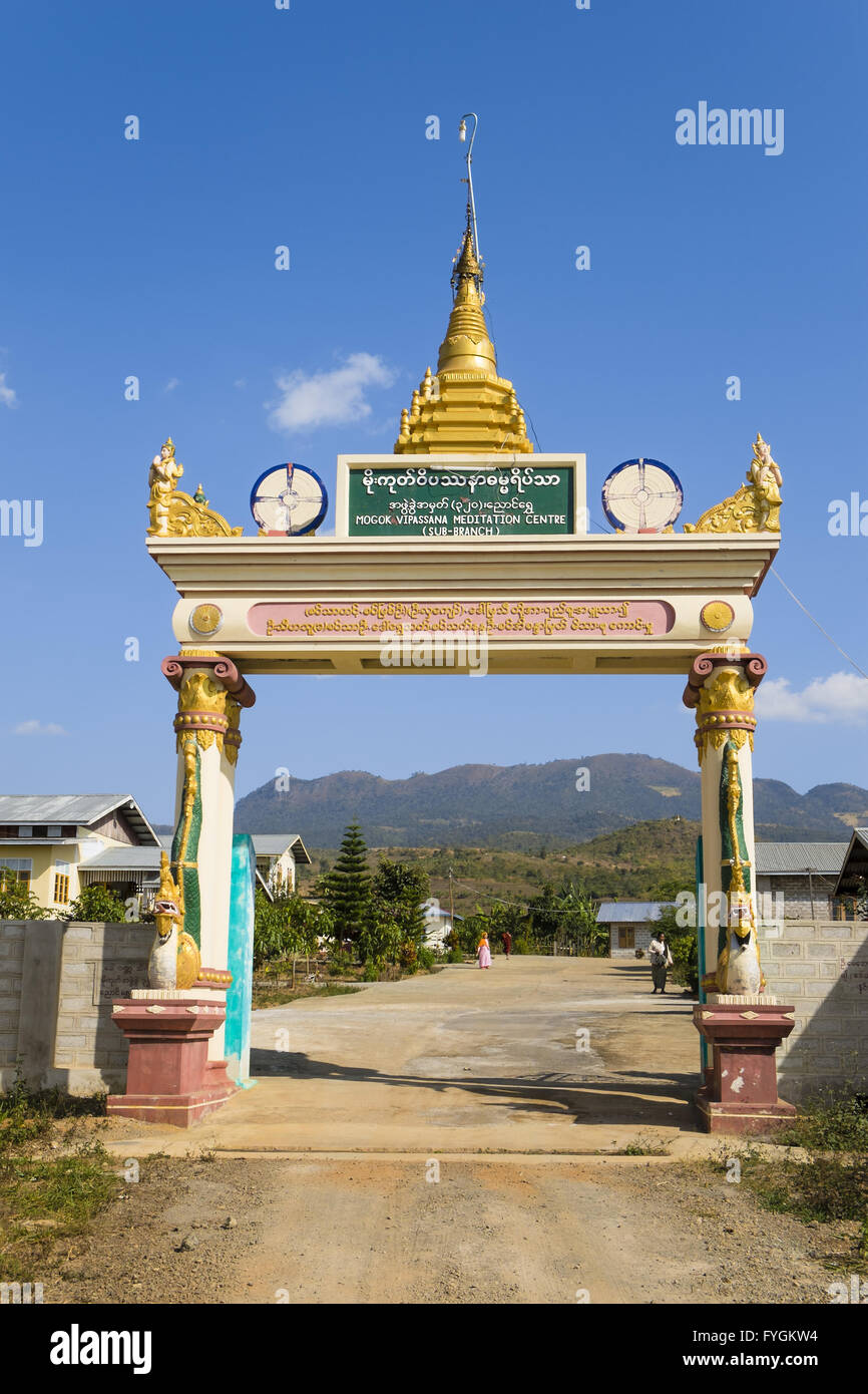 Myanmar vipassana meditation centre hi-res stock photography and images - Alamy