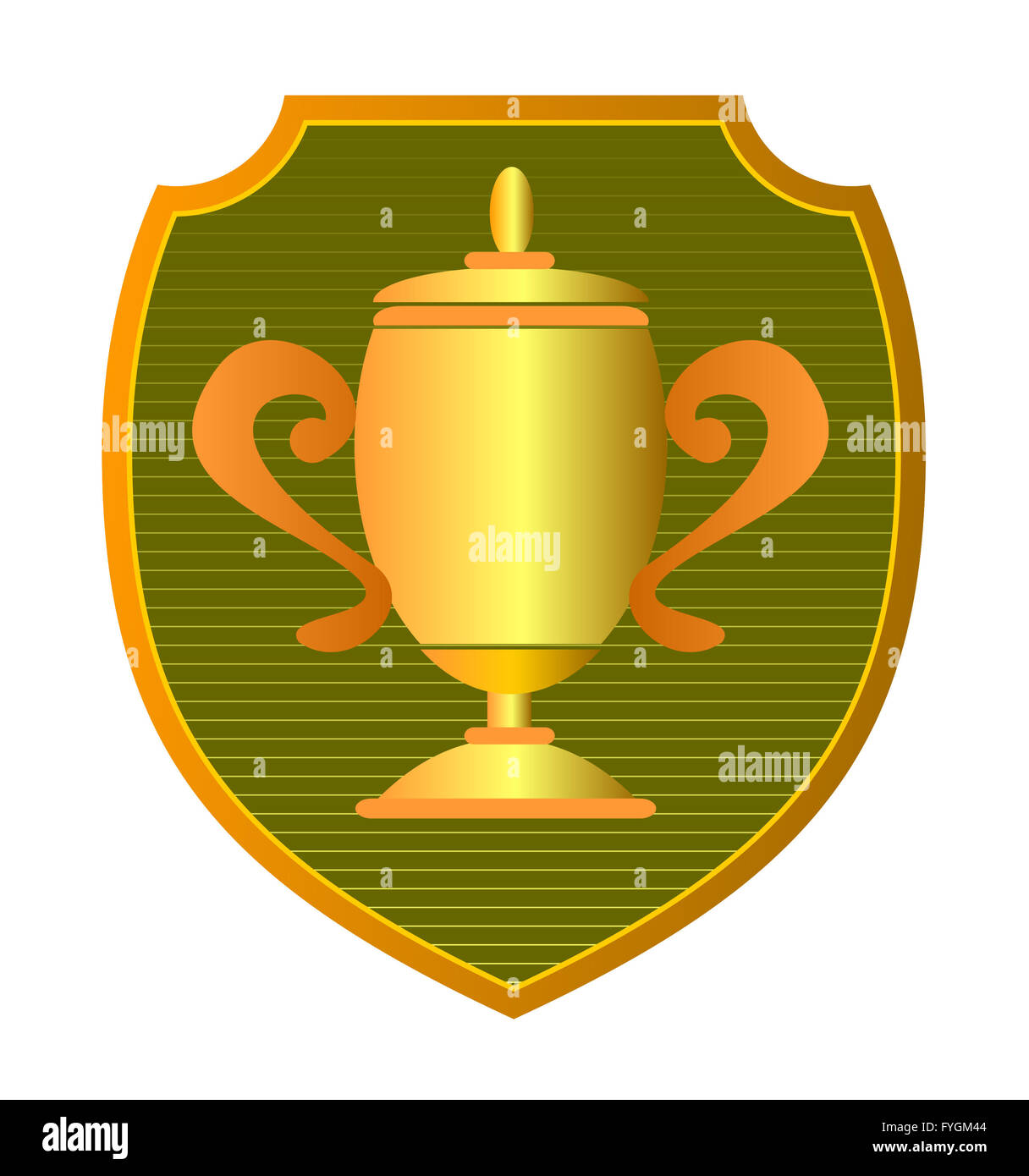 Championship Cup in Shield Stock Photo - Alamy