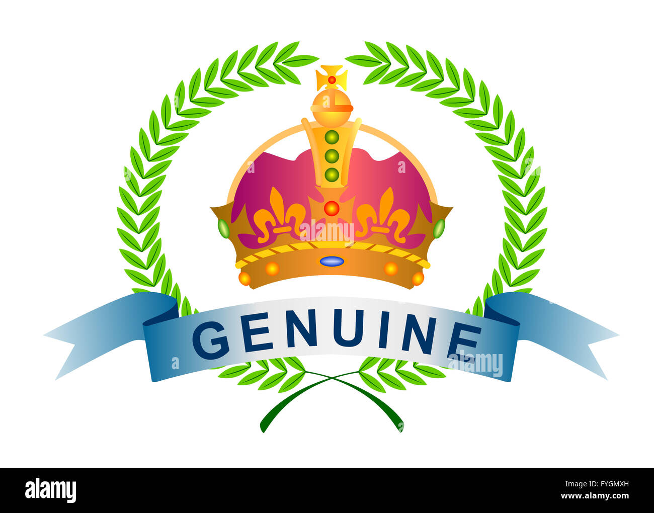 Genuine icon Cut Out Stock Images & Pictures - Alamy