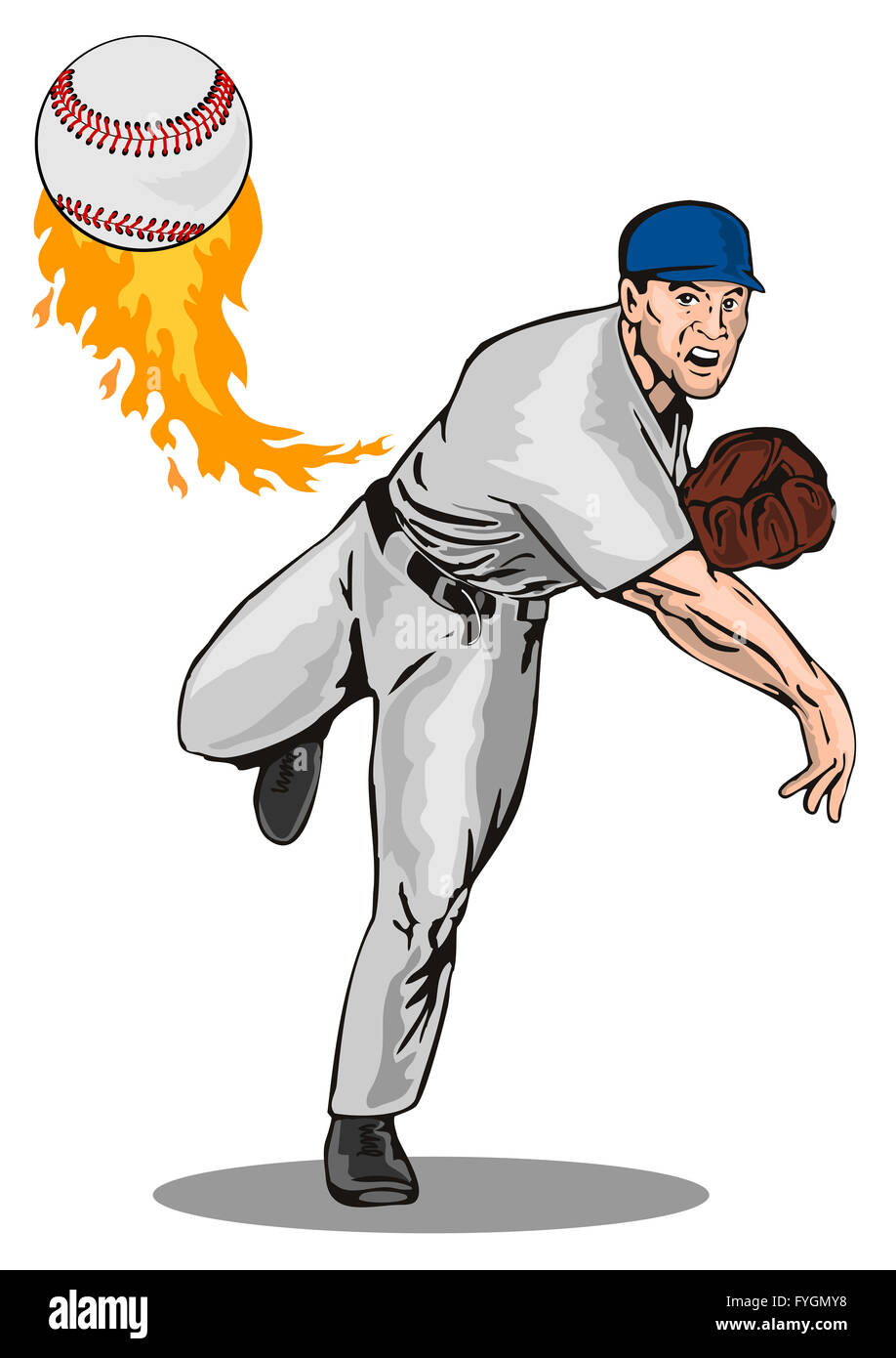 American Baseball Player Pitcher Stock Photo - Alamy