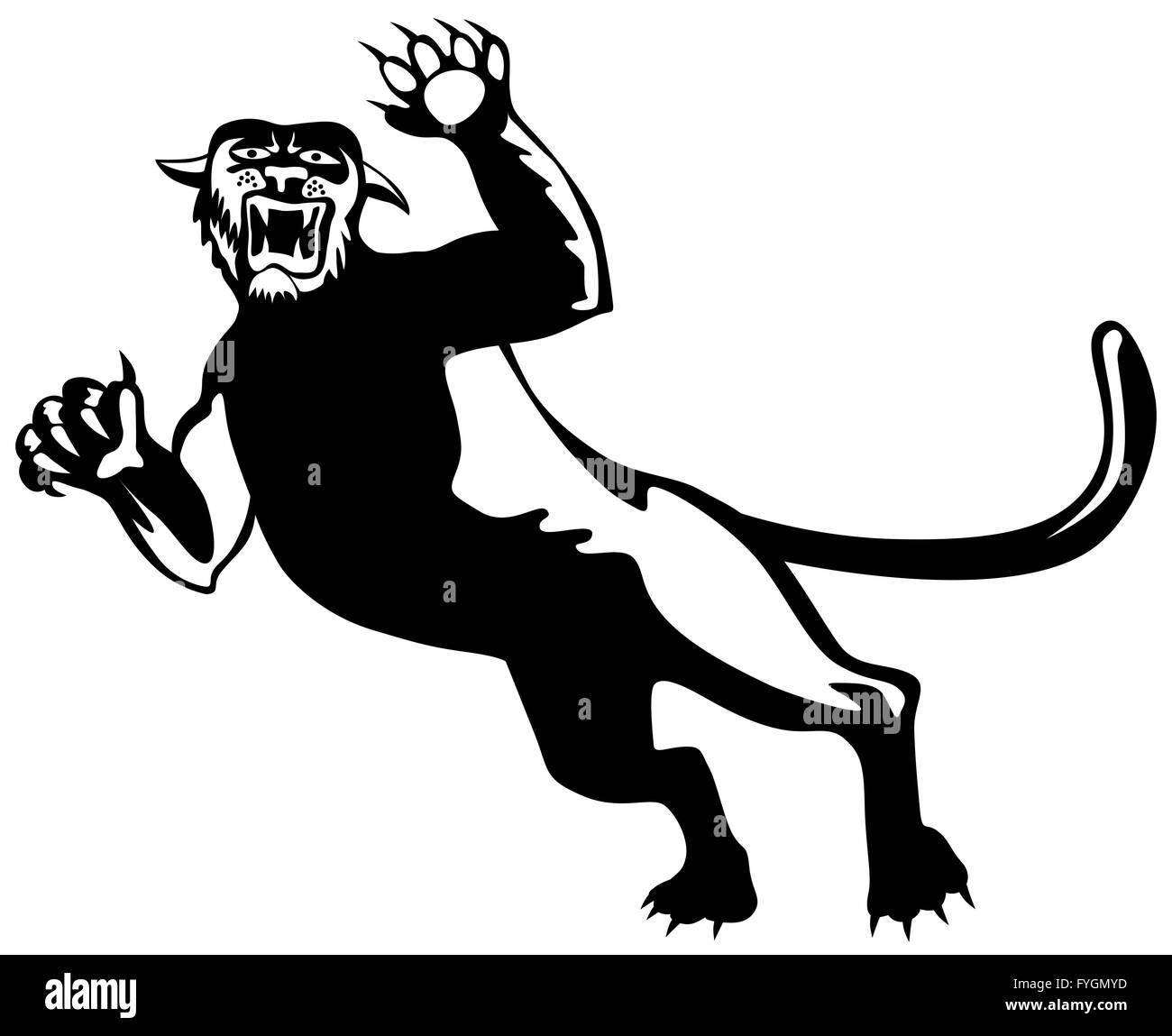 Panther attacking hi-res stock photography and images - Alamy