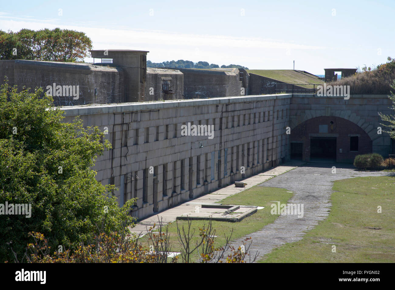 Fort Warren on Georges Island Boston Harbor Islands Massachusetts USA ...
