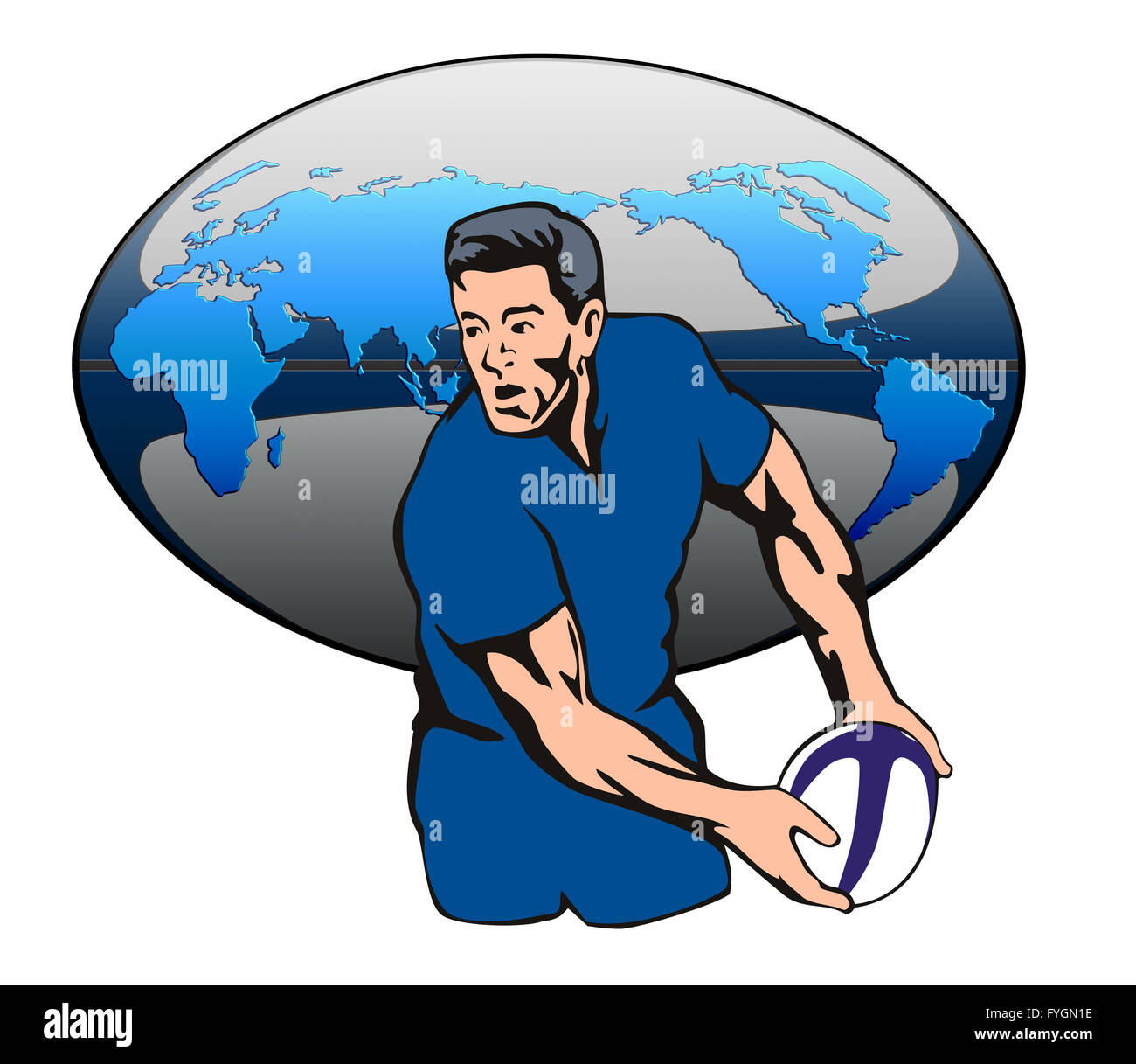 Map of rugby hi-res stock photography and images - Alamy