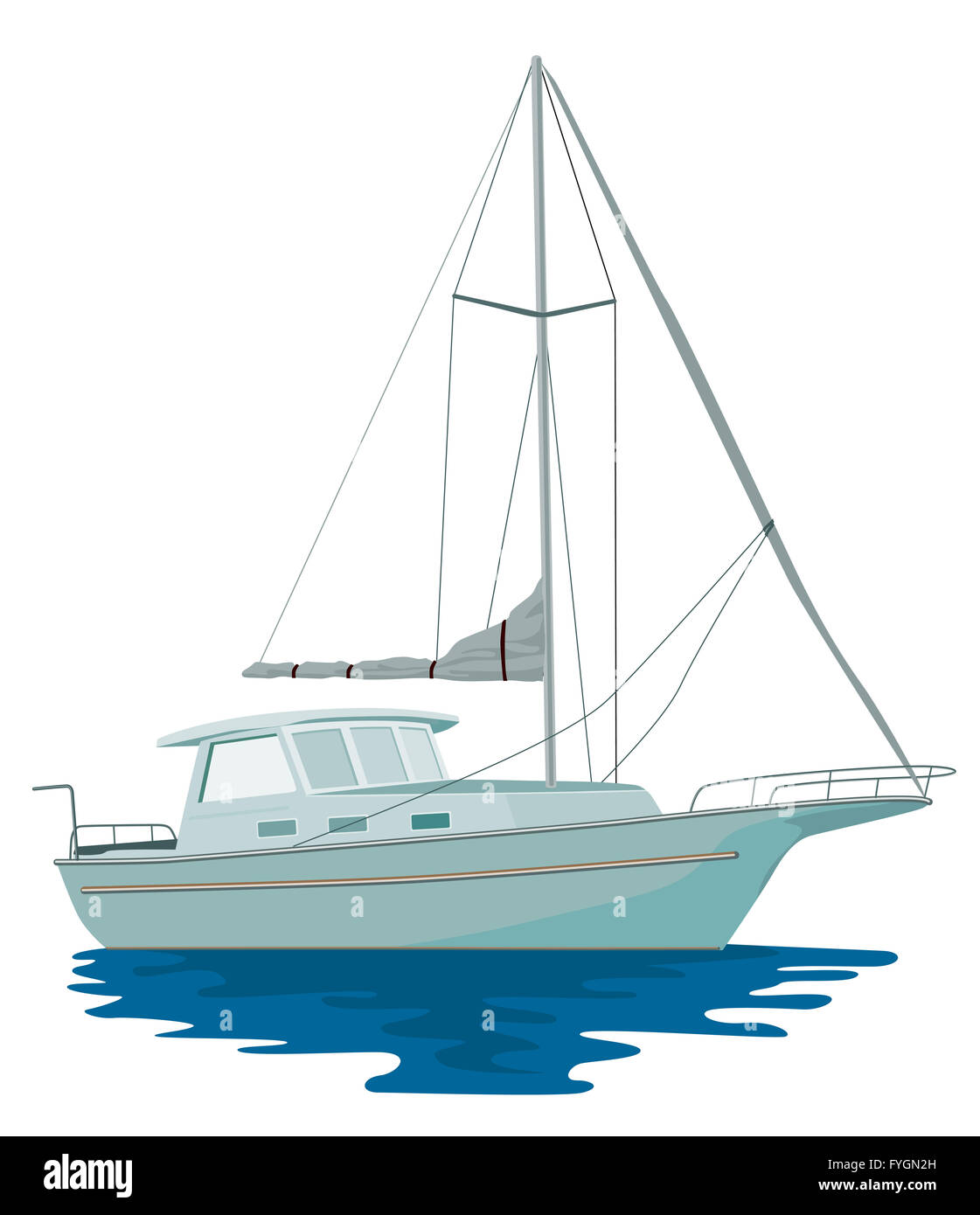 Sailboat hull Cut Out Stock Images & Pictures - Alamy