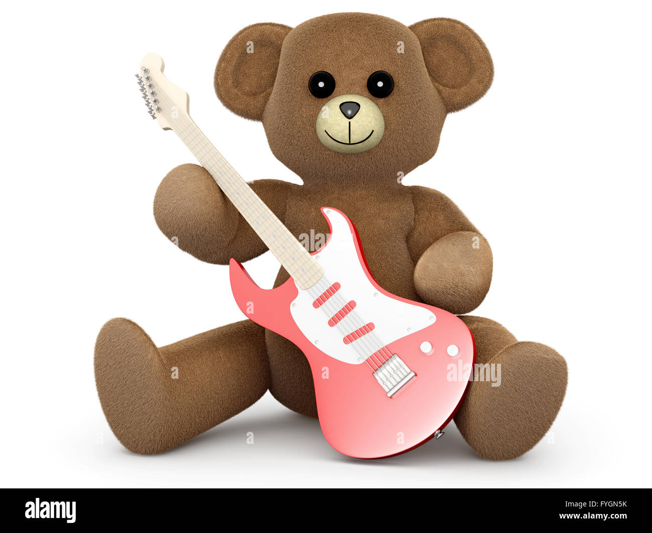 Teddy bear with guitar hi-res stock photography and images - Alamy