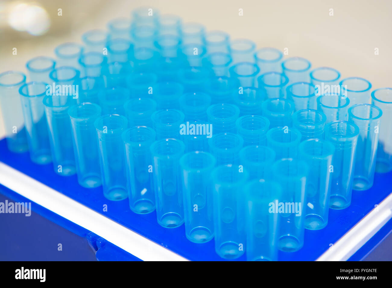 Plastic Vials in Chemical Laboratory Stock Photo - Alamy