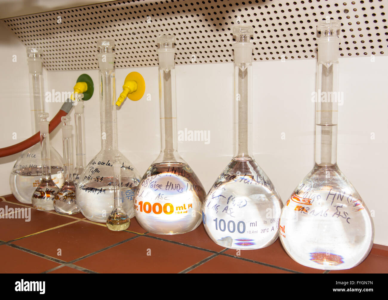 Glass Vials in Chemical Laboratory Stock Photo - Alamy