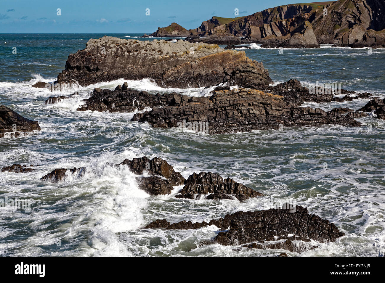 Hartland, North Devon, UK - some of the most rugged terrain and rough ...