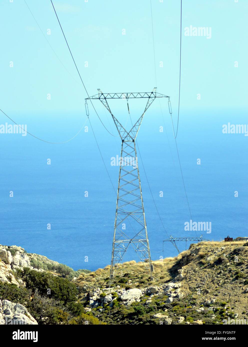 High voltage electric pole hi-res stock photography and images - Alamy