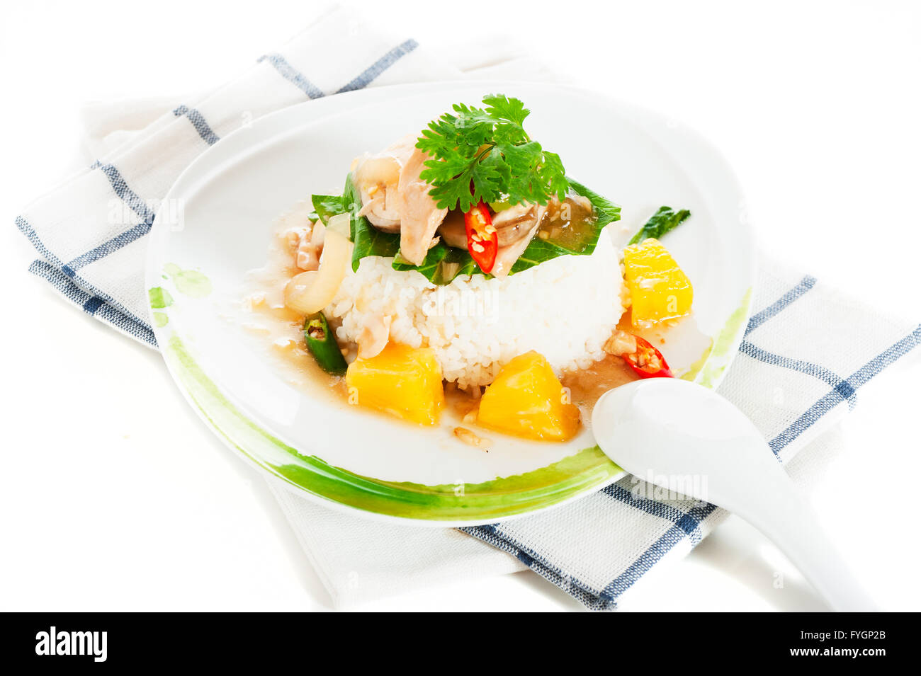 Food asian dish spicy Cut Out Stock Images & Pictures - Alamy