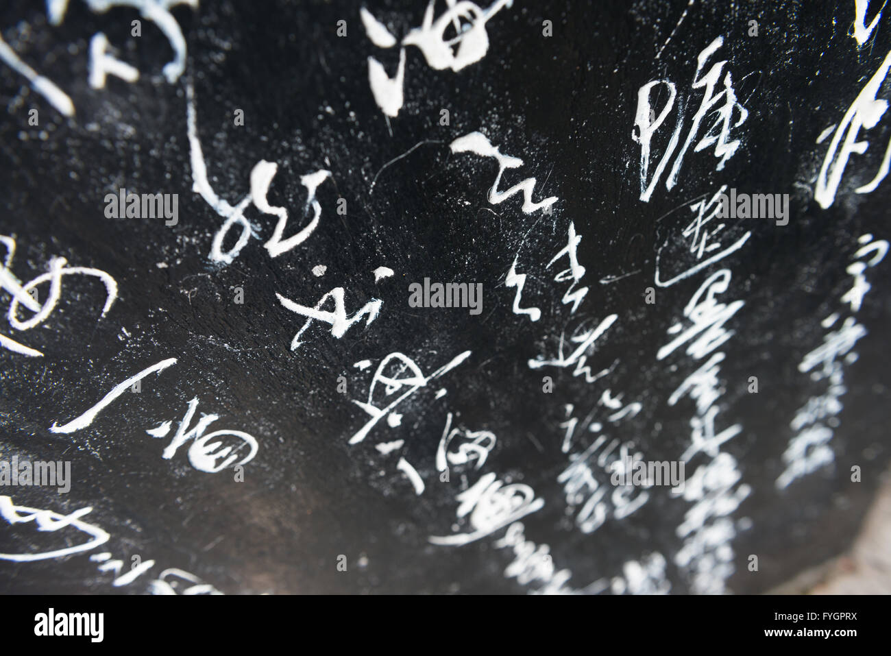 Ancient chinese words Stock Photo - Alamy