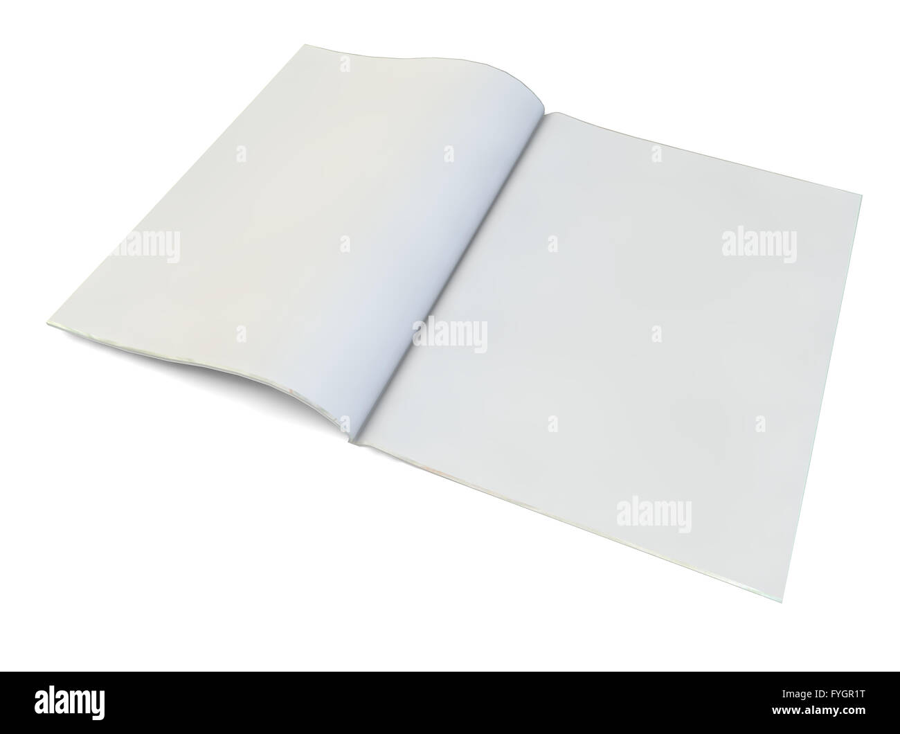 Empty blank white magazine hi-res stock photography and images - Alamy
