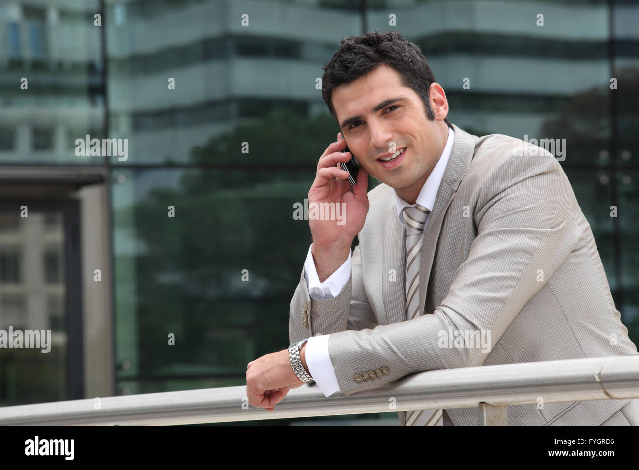 Man outside building hi-res stock photography and images - Alamy