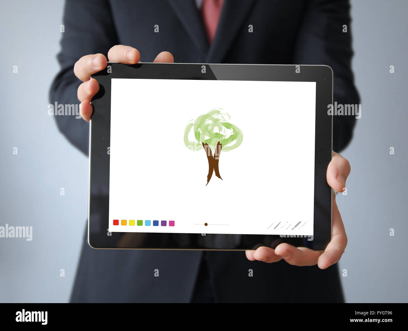Tablet blank screen colorful hi-res stock photography and images - Alamy