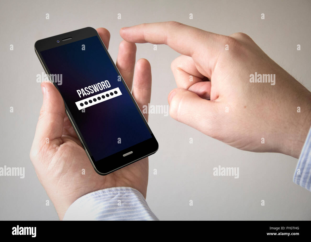 Mobile phone password hi-res stock photography and images - Alamy