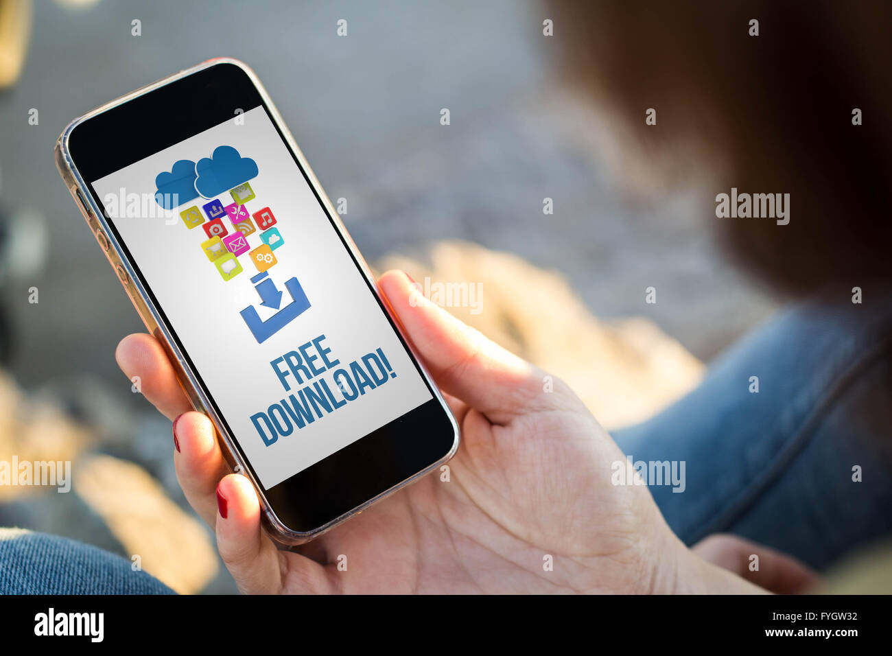 Downloading computer screen hi-res stock photography and images - Alamy