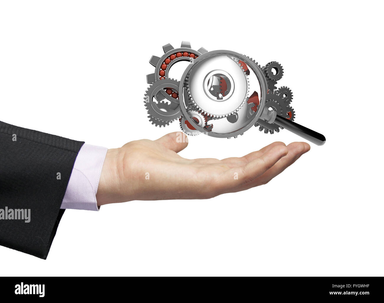 Www illustration magnifying glass analysis hi-res stock photography and ...