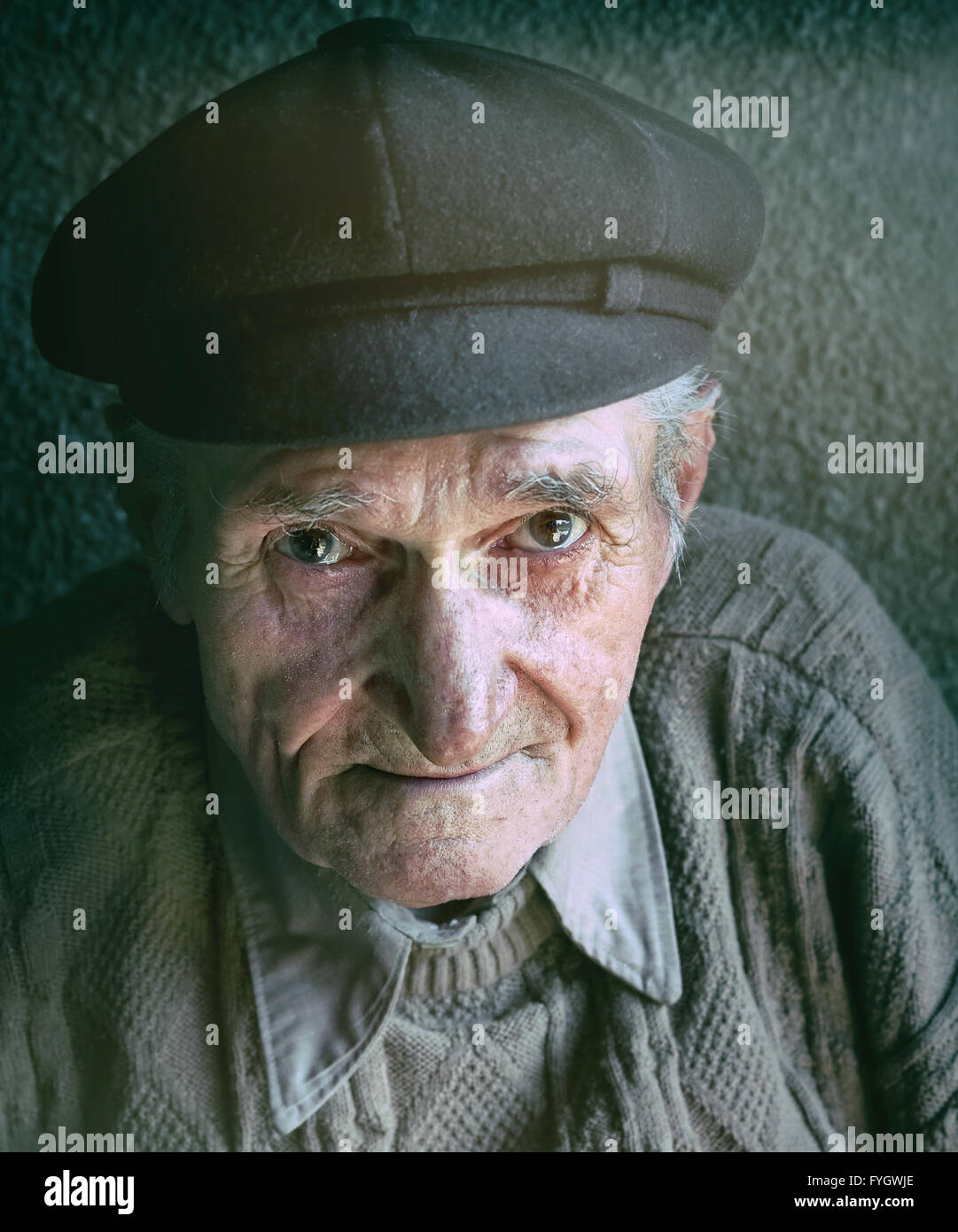 Portrait of Old Senior Man Stock Photo - Alamy