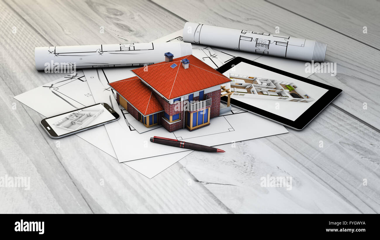 Digital architecture design hi-res stock photography and images - Alamy