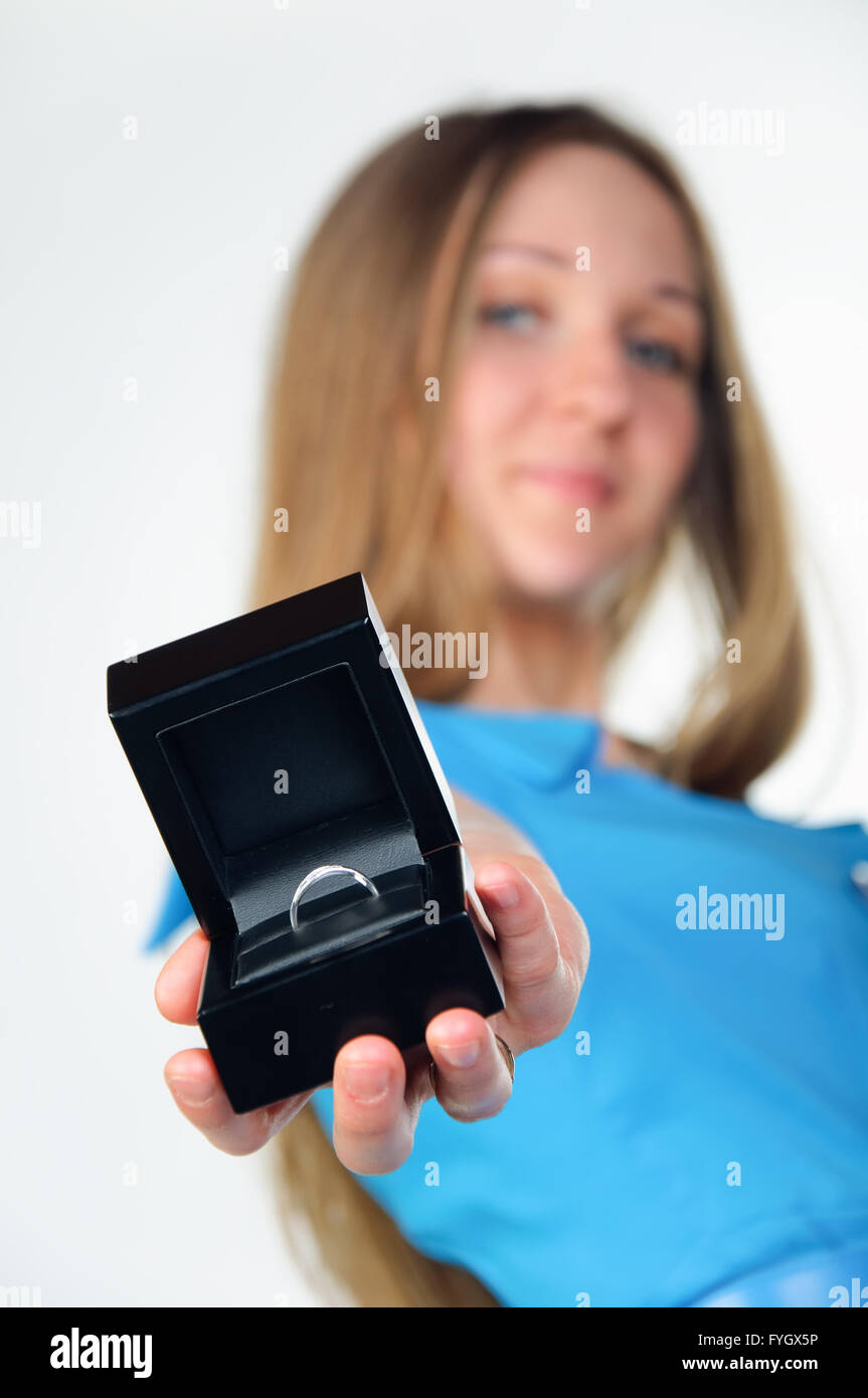 Girl in box hi-res stock photography and images - Alamy