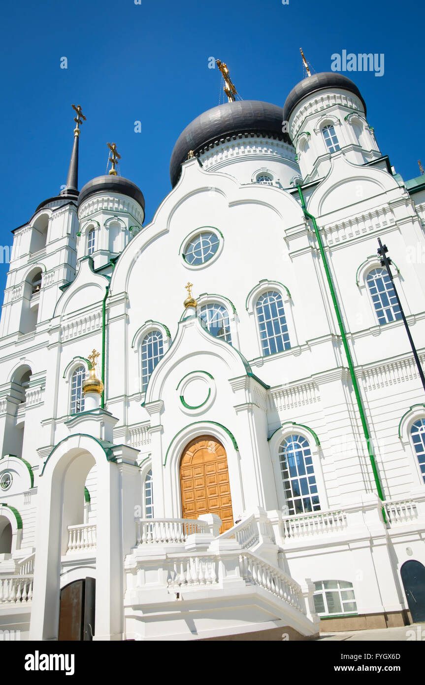 big white orthodox church Stock Photo - Alamy