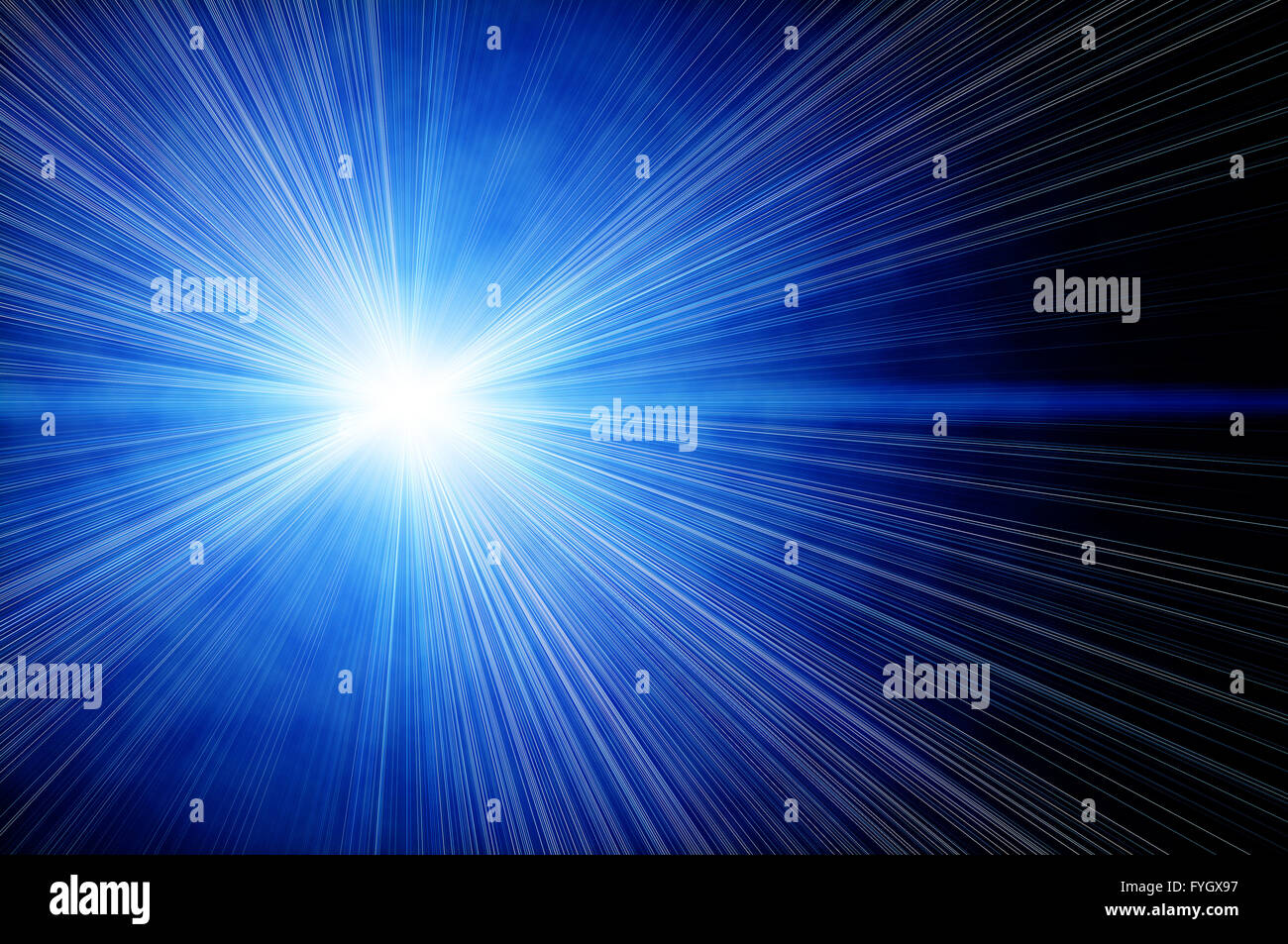 bright shining blue star. New flash Stock Photo - Alamy