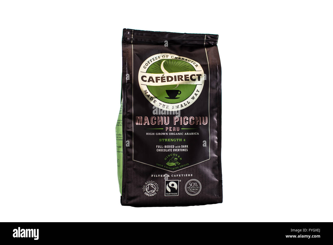 Machu Picchu Coffee from Peru Stock Photo - Alamy